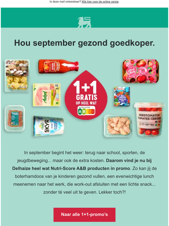 Delhaize: 1+1 = superveel producten in promo | Milled