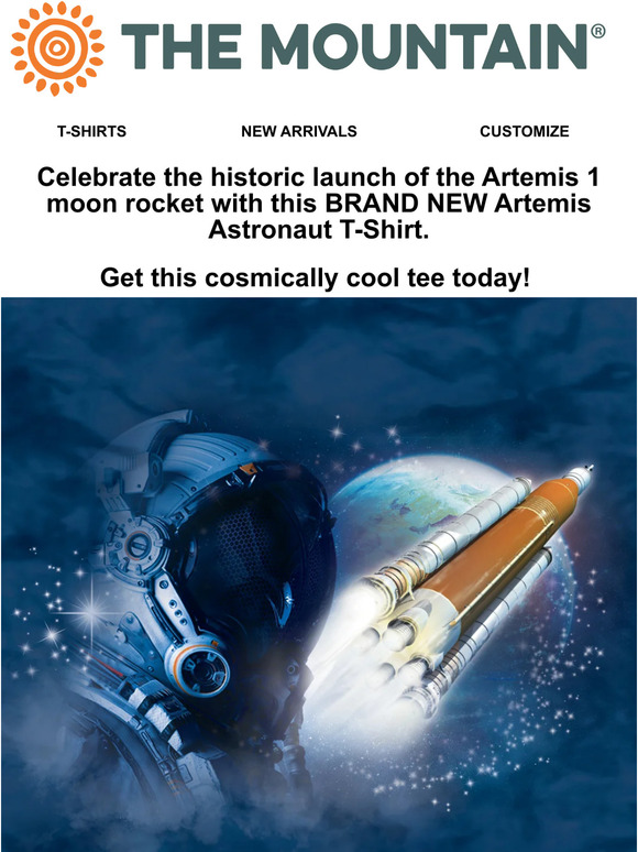 The Mountain: 🚀 BLAST OFF! This New Tee is Out of This World | Milled