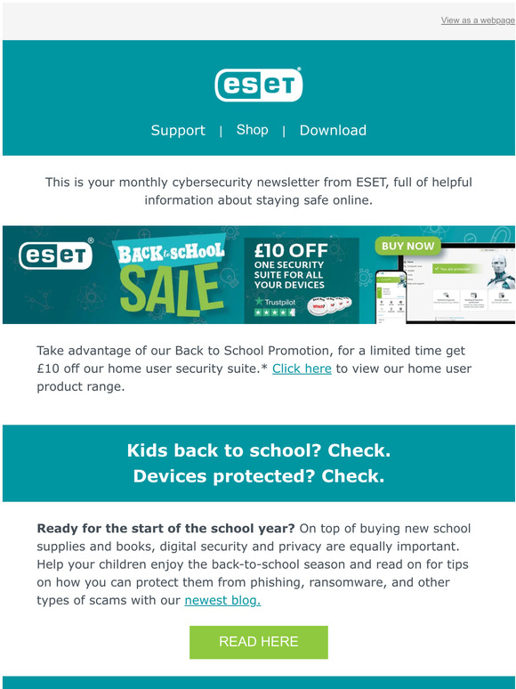 ESET: Kids back to school? Check. Devices protected? Check. | Milled