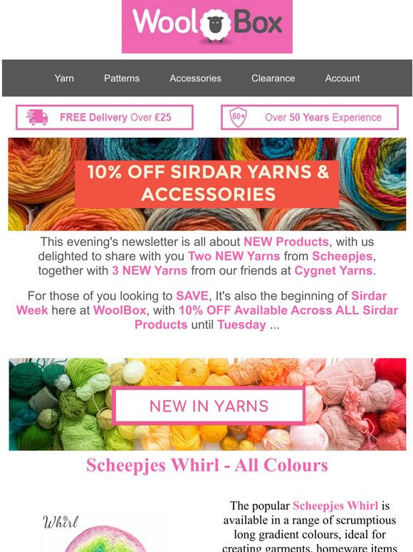 WoolBox - Knitting & Crochet: NEW IN Scheepjes and Cygnet Yarns at ...