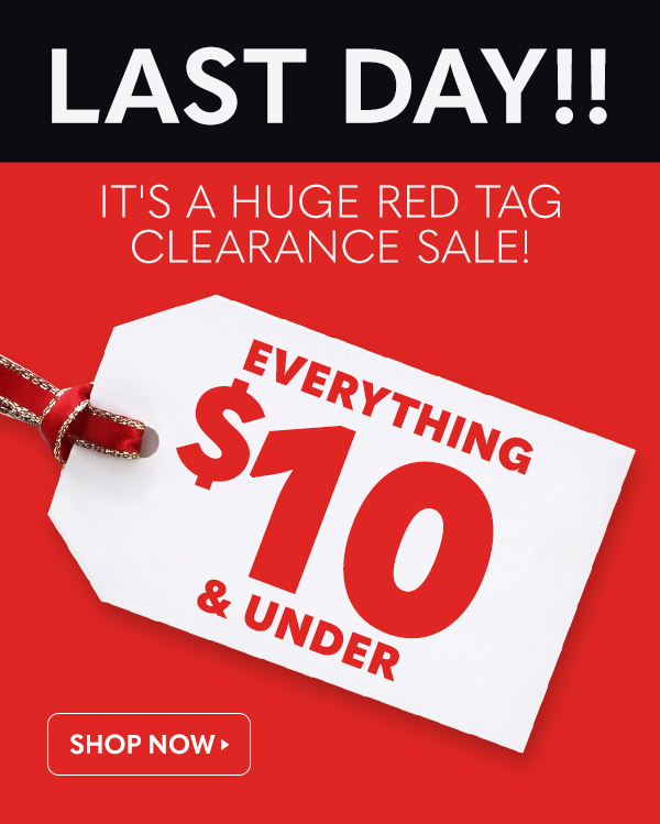 Dr. Leonard's: Last Day!! It's a HUGE Red Tag Clearance Sale ...