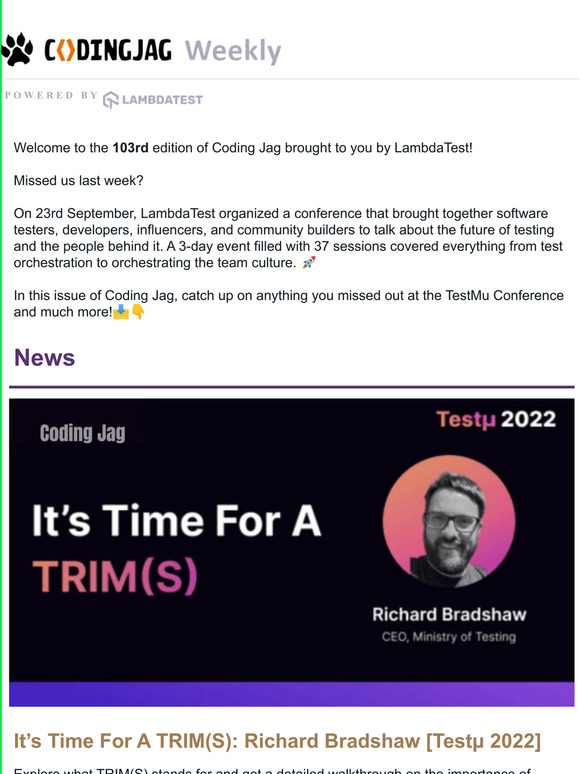 LambdaTest: A Sneak Peek Into the Testing Community at TestMu Conf | Milled