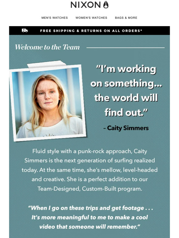 Nixon: Introducing Caity Simmers: New countries, video editing, fam ...