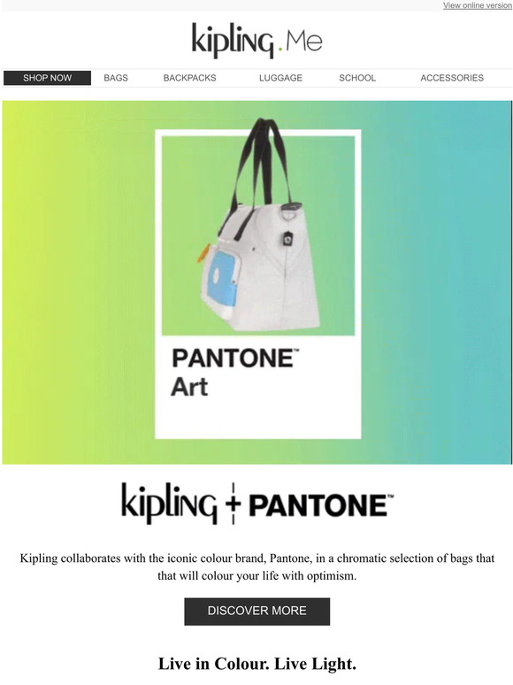 Kipling: Introducing our Kipling x Pantone collection | Milled