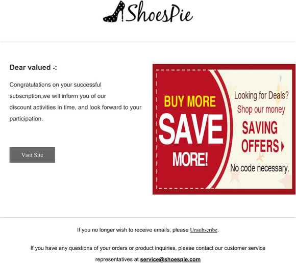 Shoespie: Successfully subscribed | Milled