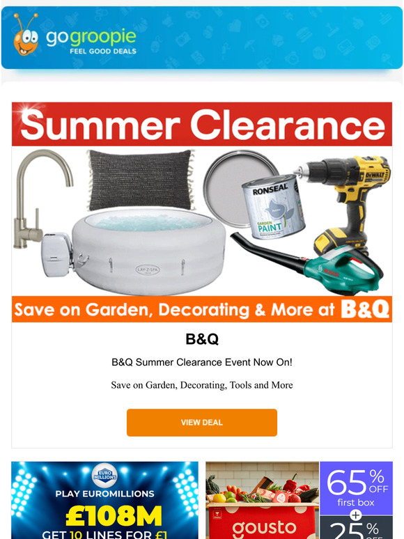 Go Groopie: Check Out the B&Q Summer Clearance - Garden, Decorating and ...