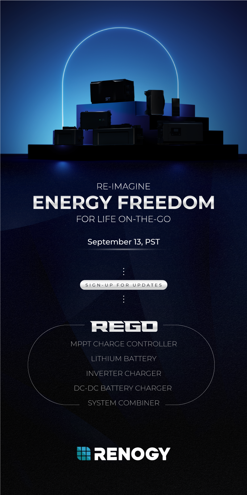 Renogy: REGO by Renogy, the game-changing smart off-grid power system ...