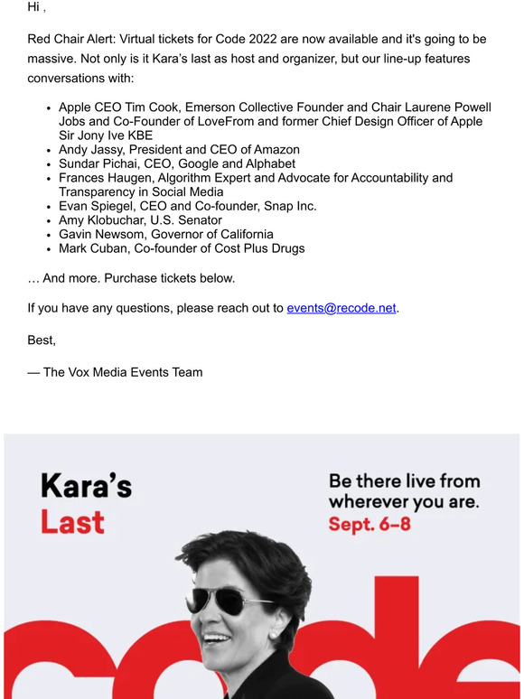 Recode: Get Your Code 2022 Virtual Ticket Now! | Milled