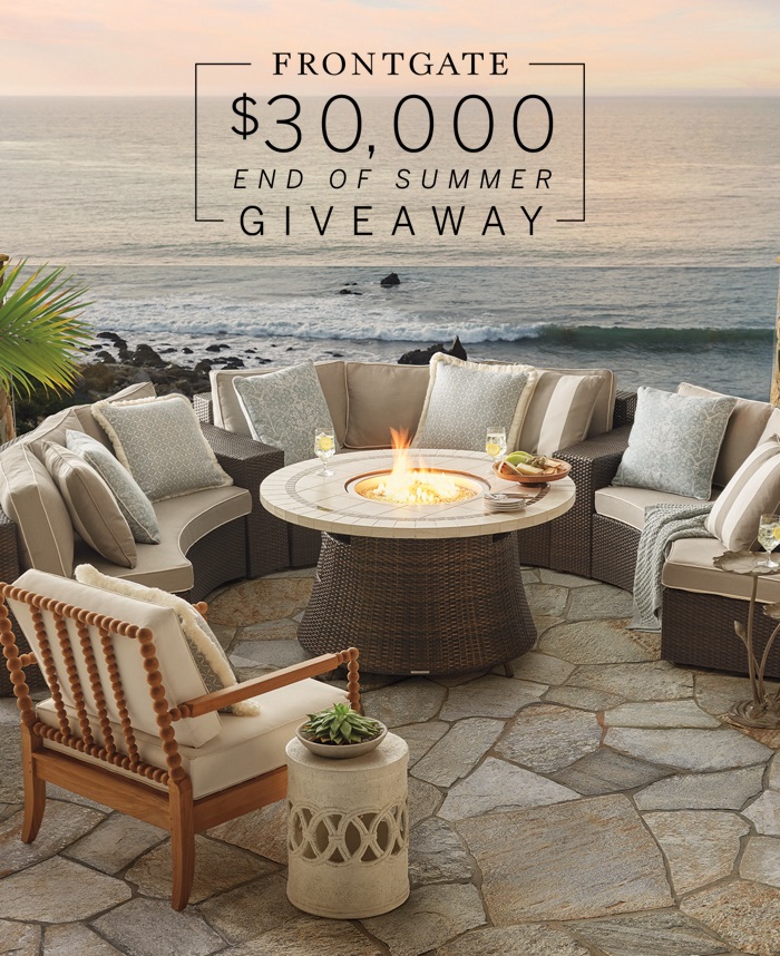 Frontgate: Ends Tomorrow! Enter for a chance to win in our $30,000 End of Summer Giveaway! | Milled