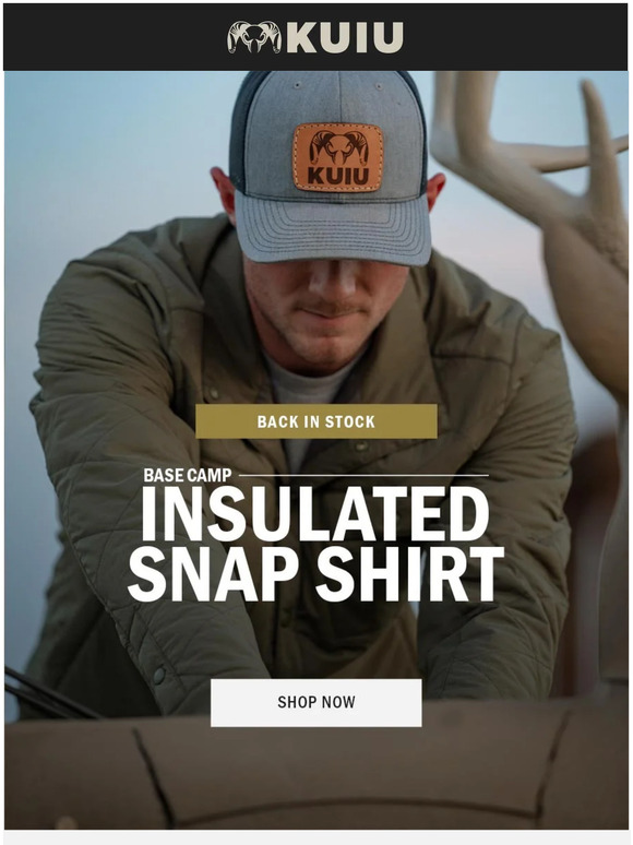 KUIU: Our Insulated Snap Shirt Is Back In Stock! | Milled