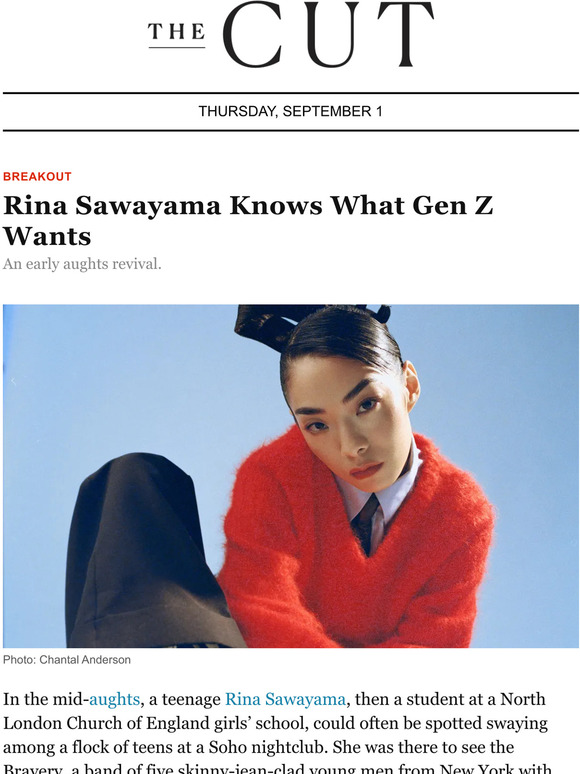 The Cut: Rina Sawayama Knows What Gen Z Wants | Milled