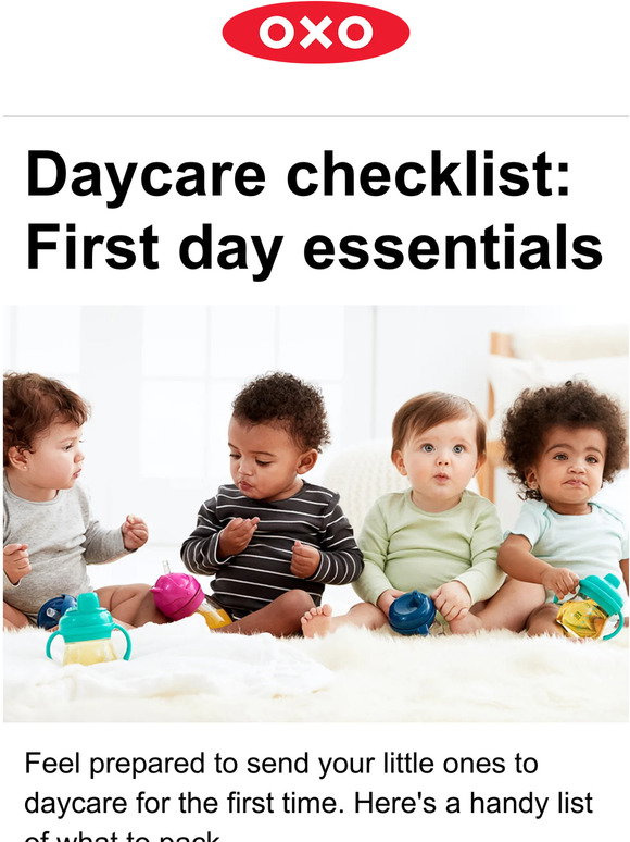 OXO: What to pack for the first day of daycare | Milled