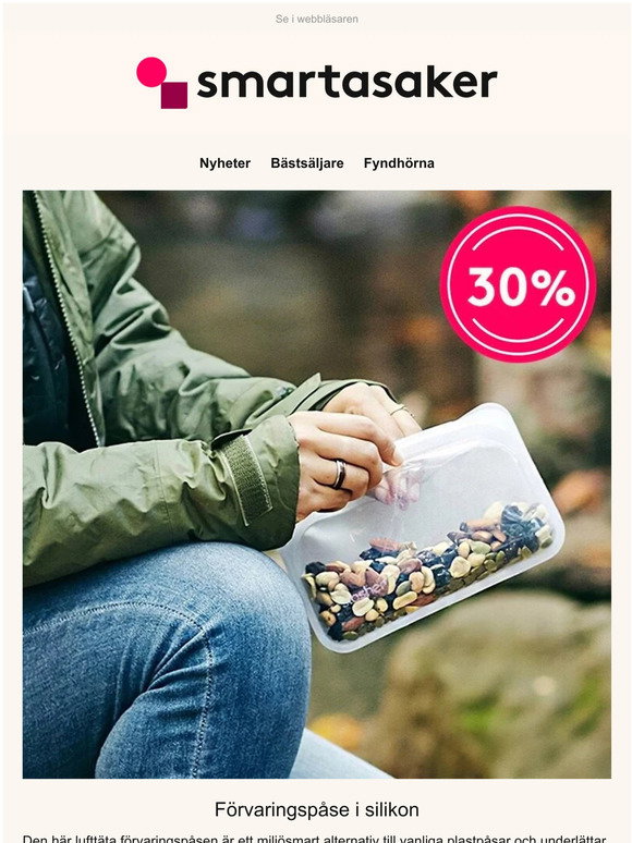 SmartaSaker: 30% på förvaringspåse i silikon! | Milled