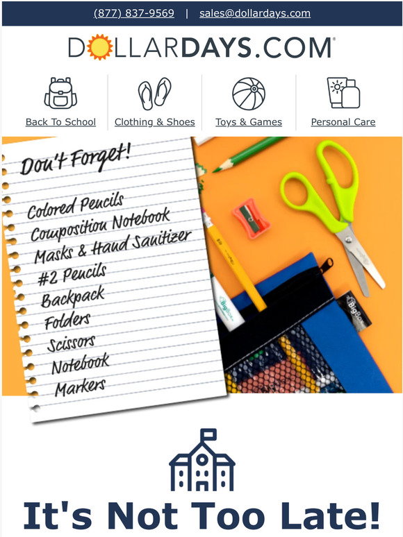 DollarDays: Last Minute Back-to-School Needs? We can help! 🎒 ️ 📒 | Milled