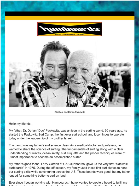 Hamboards: Introducing the Paskowitz Surf Training Surfskate | Milled