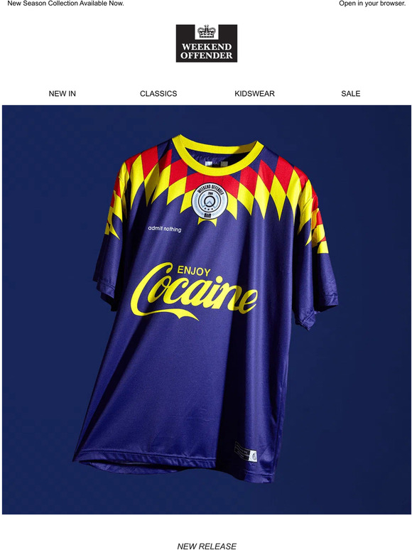 Weekend Offender: NEW: 'CARTEL' Football Shirt | Out Now! | Milled