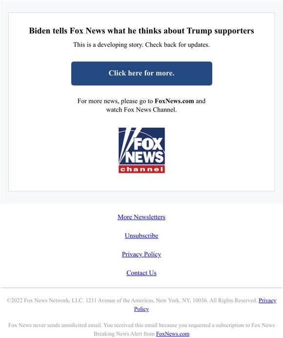 Fox News: Biden tells Fox News what he thinks about Trump supporters ...