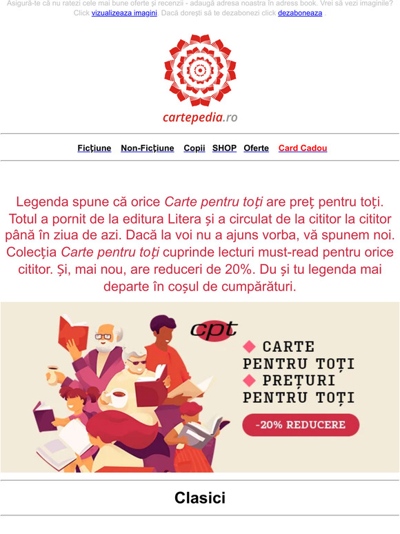 Cartepedia: Nu rata Cartea pentru toți! | Milled