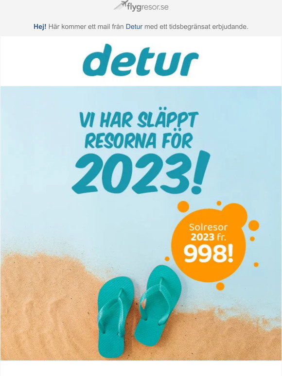 Flygresor: Solresan 2023 kan kosta så lite som 998! | Milled