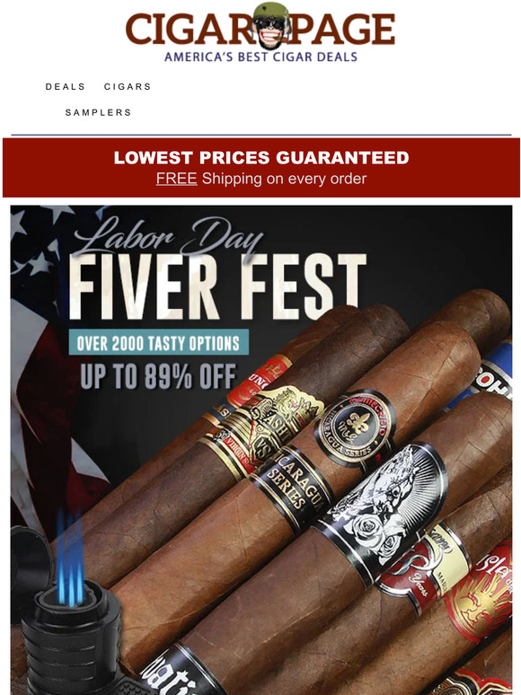 Cigar Page: Labor Day kickoff: 5-pack fiesta + Free Triple-Flame ...
