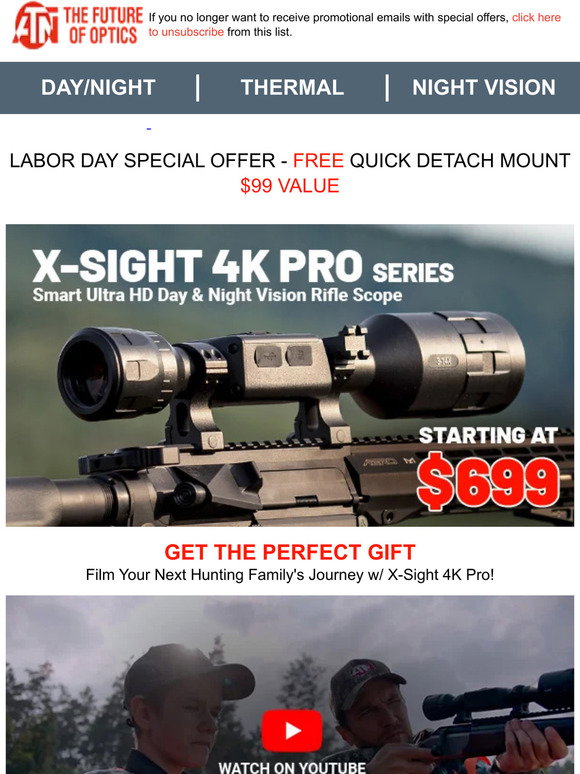 ATN: Film Your Next Hunting Family's Journey w/ X-Sight 4K Pro! | Milled