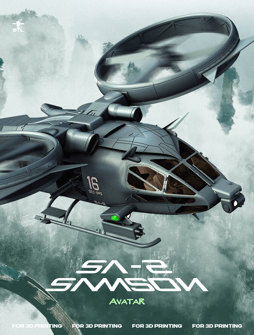 Gambody: 🪐 Futuristic and active Aerospatiale SA-2 Samson 3D Printing ...
