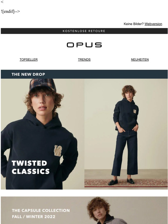 opus-fashion: NEW DROP: The new capsule collection von OPUS | Milled
