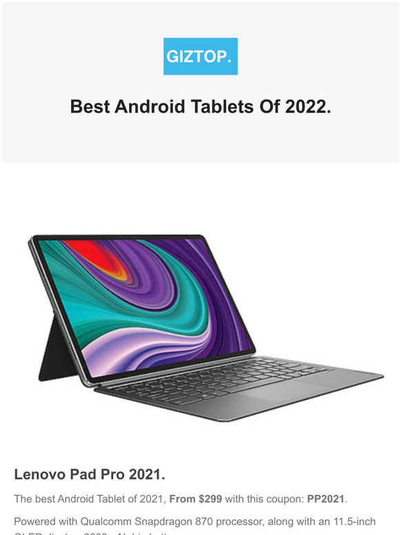Giztop: Best Android Tablet Flagships of 2022, From $299 | Milled