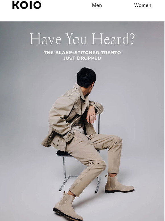 Koio: JUST IN: OUR NEW BLAKE-STITCHED CHELSEA BOOT | Milled
