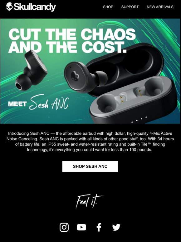 Skullcandy: ITS HERE: Introducing Sesh ANC 🔥 | Milled
