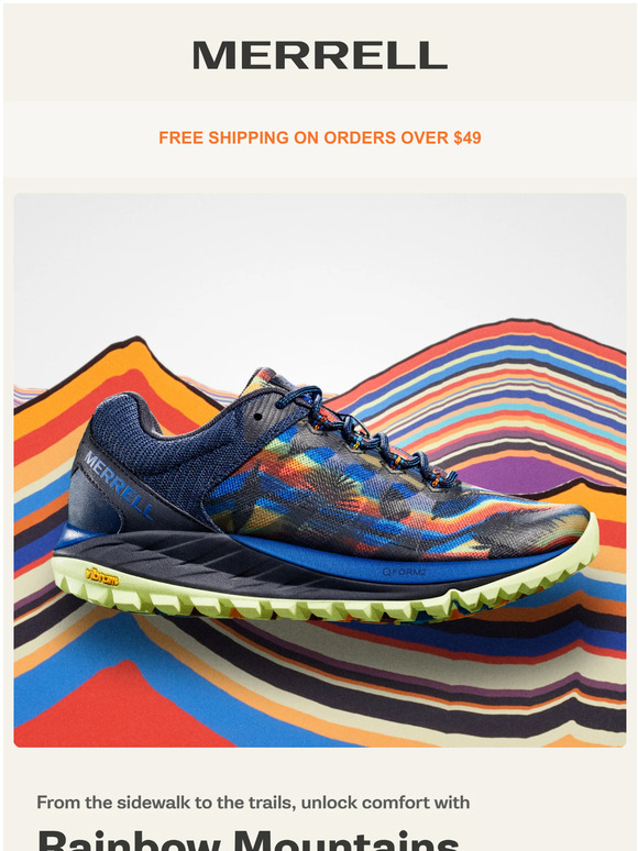 Merrell: Erupt with color when wearing the Rainbow Mountain Nova ...