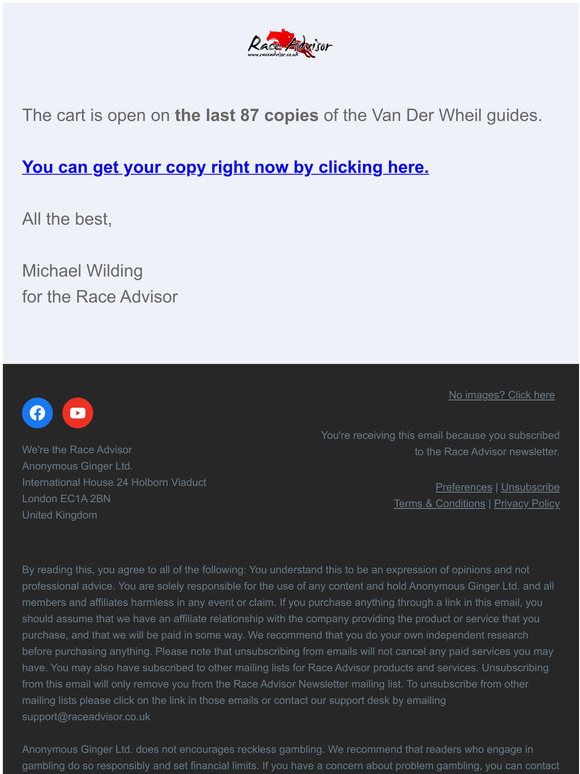 Race Advisor: [AVAILABLE NOW] 87 Van Der Wheil Guides Just Released ...