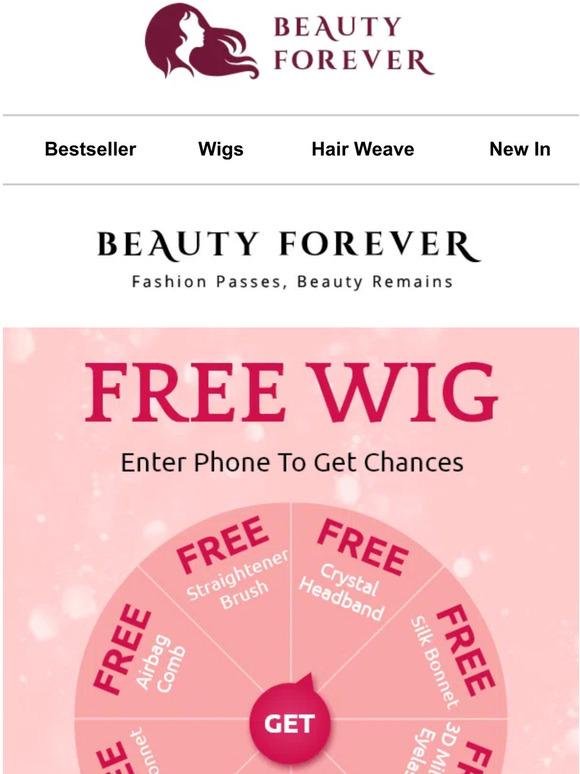 Beauty Forever: Sorry, You're Chosen for FREE hair! | Milled