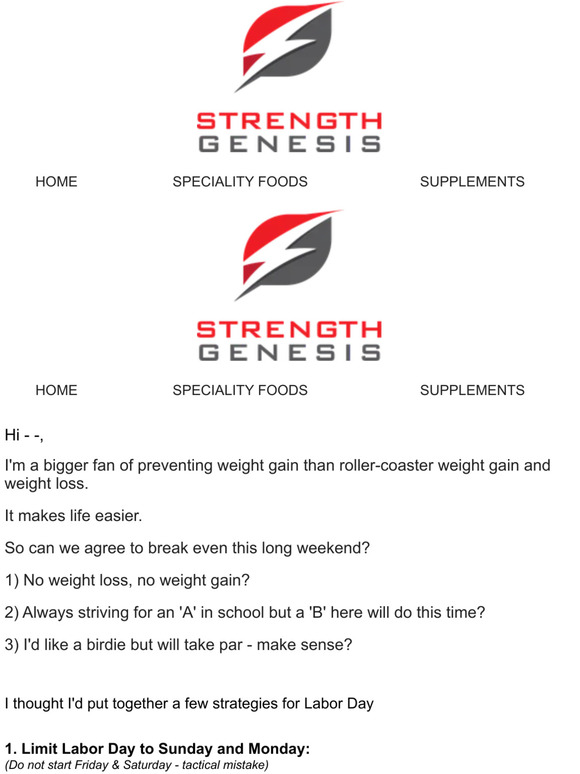 Strength Genesis: Labor Day Survival Guide | Milled