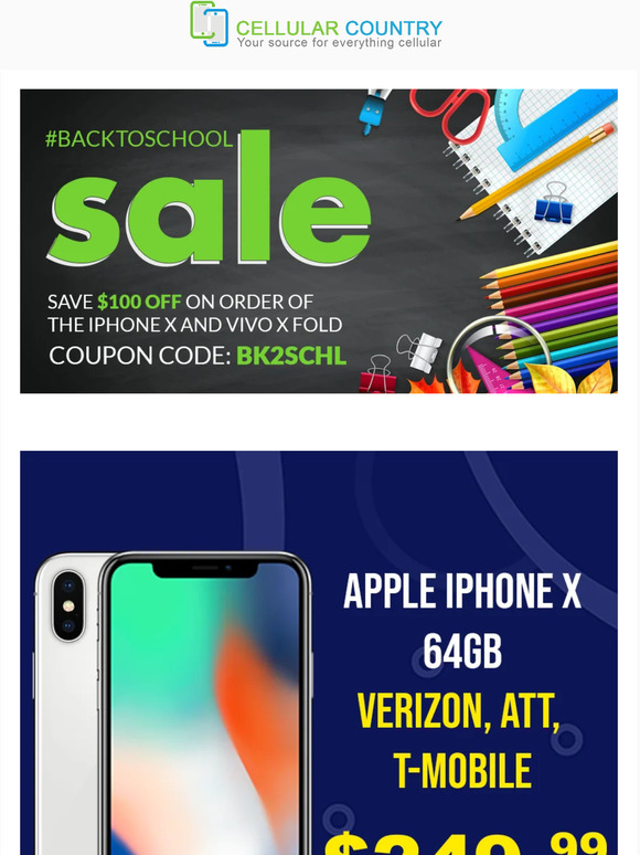 Cellular Country: Get while its hot - iPhone X and Vivo X Fold 😮 | Milled