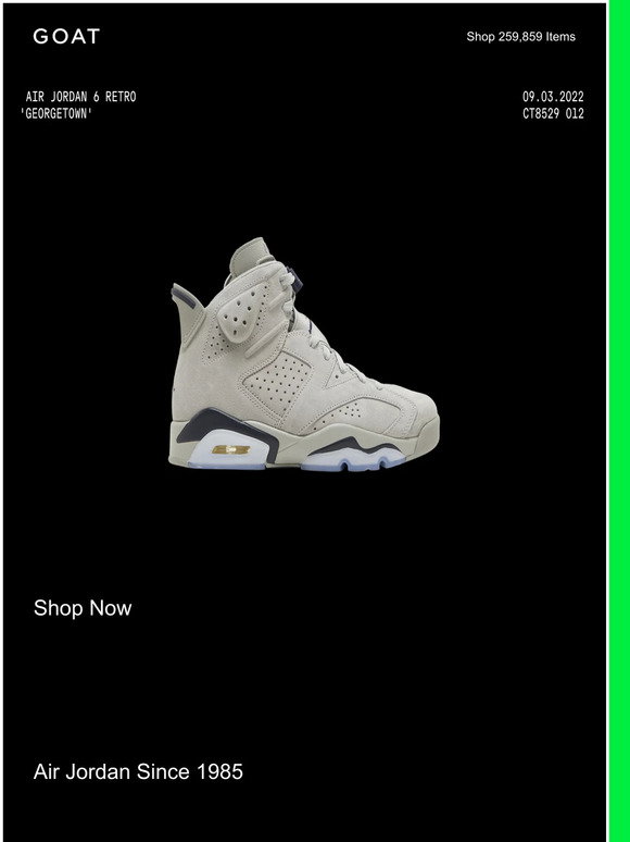 GOAT: [SEED] Just Dropped: Air Jordan 6 Retro 'Georgetown' available ...