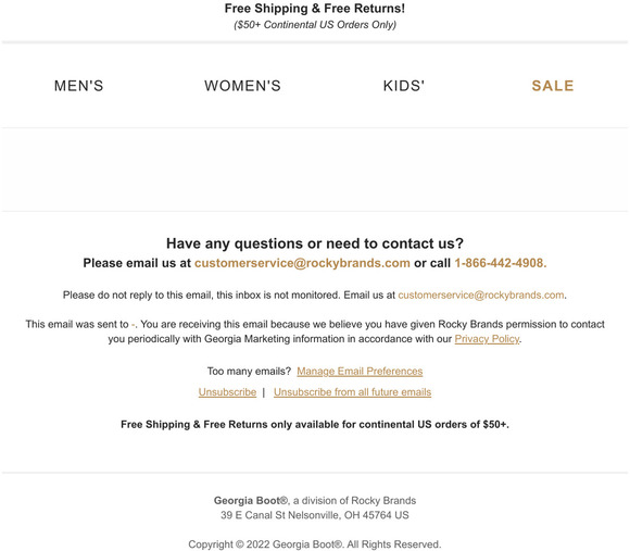 Georgia Boot: Labor Day Savings Start NOW | Milled