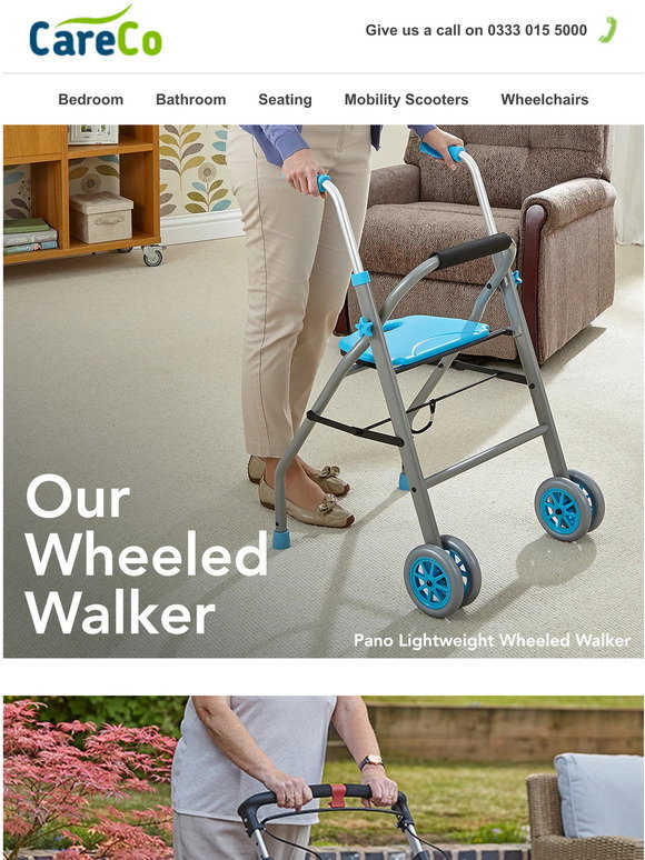 CareCo: Our hybrid walking aid | Pano Lightweight Walker | Milled