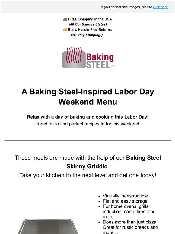 Baking Steel Company LLC: Labor Day Recipes for everyone to love! | Milled