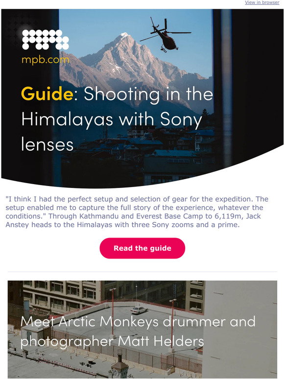 MPB: Guide: Shooting in the Himalayas | Interview: Arctic Monkeys ...