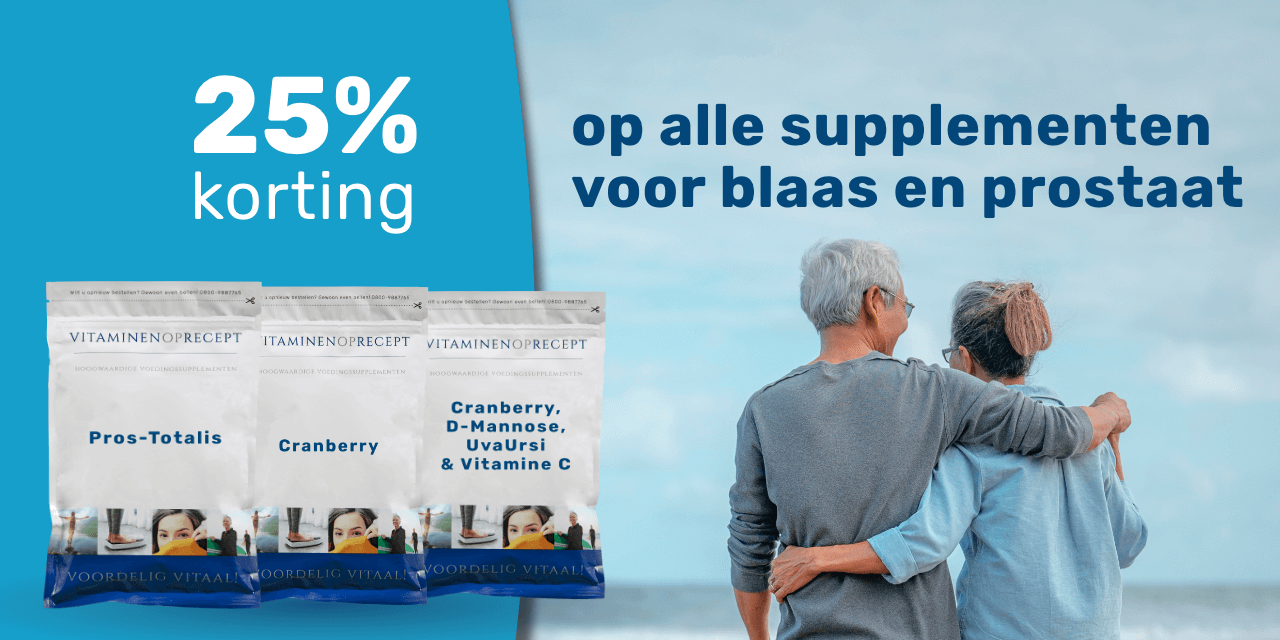 Vitaminenoprecept: Laatste kans: blaas en prostaat supplementen met ...