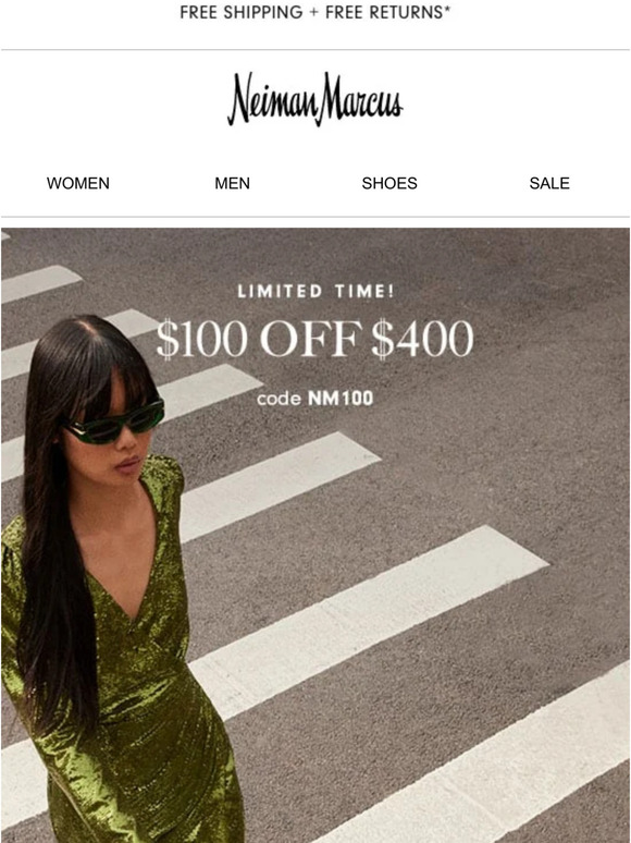 Neiman Marcus: INSIDE: $100 off $400 for a limited time | Milled