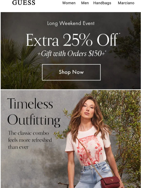 GUESS?: Extra 25% Off | Meet the Iconic Duo | Milled