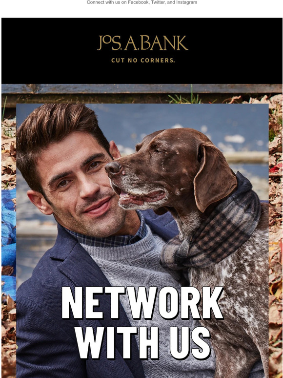 Jos. A. Bank: Network with us and join the Jos. A. Bank Community | Milled