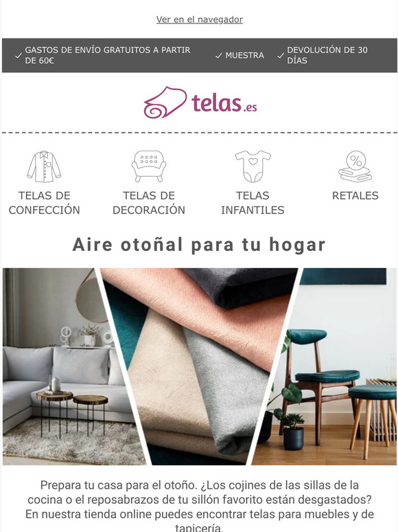 Telas: Telas para muebles y de tapicería para tu casa otoñal | Milled