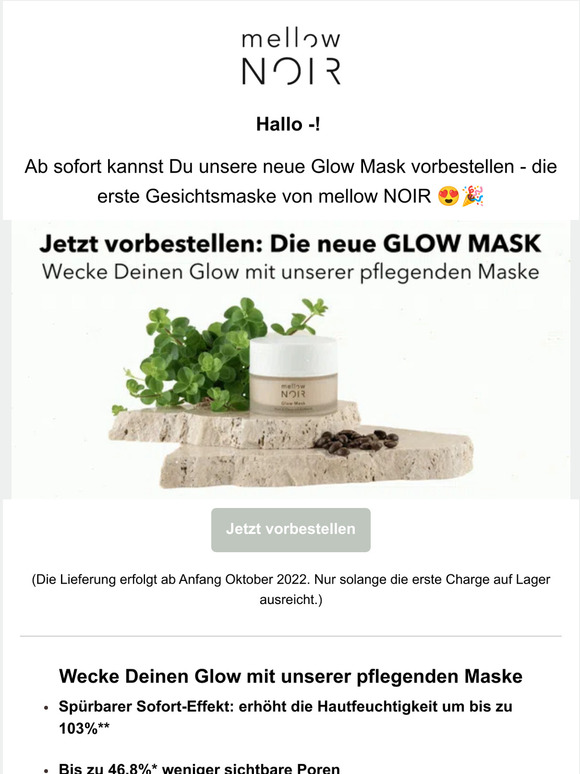 mellownoir: (NEU) Jetzt vorbestellen: Die Glow Mask von mellow NOIR 😍🎉 ...