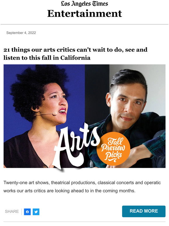 Los Angeles Times: Your guide to the fall’s best arts and entertainment ...