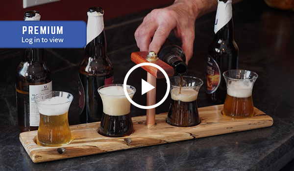 Woodworkers Guild of America: Make Your Own 4-Glass Beer Flight | Milled