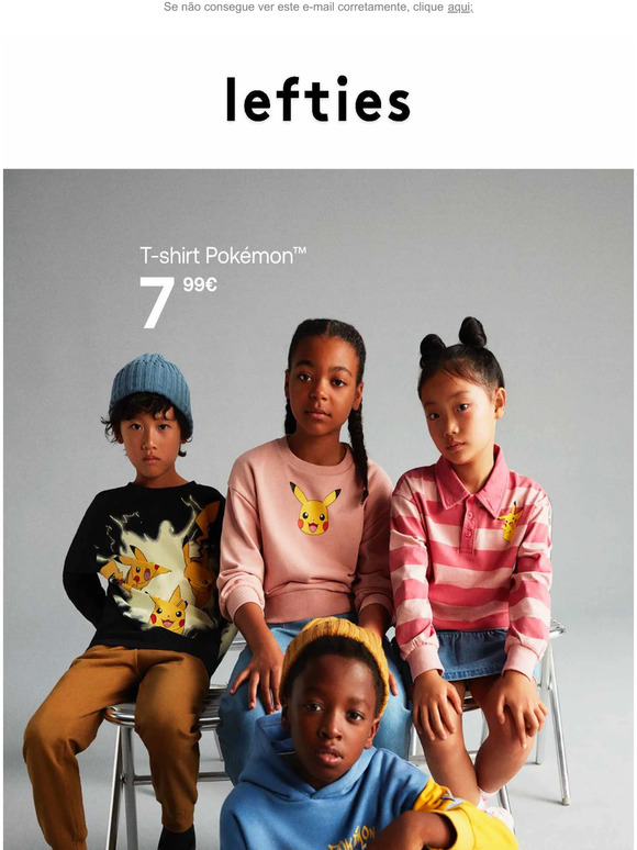 Lefties: Novos colegas de turma! ⚡️ T-shirt Pokémon™ 7,99€ | Milled