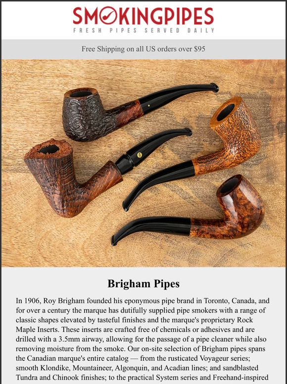 Smokingpipes: Brigham Pipes | Over a Century of Canadian Craftsmanship ...